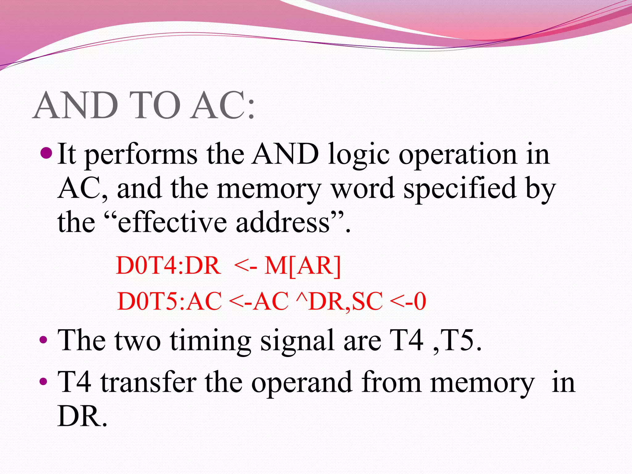 memory reference instruction | PPTX | Data Storage and Warehousing | Computing