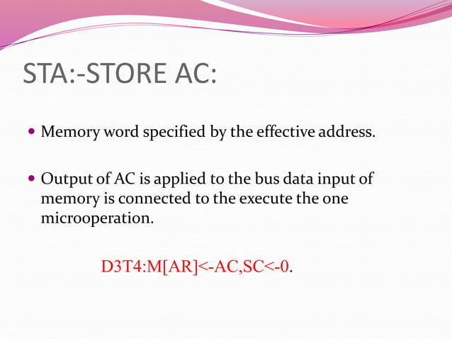memory reference instruction | PPTX | Data Storage and Warehousing ...