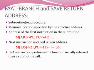 memory reference instruction | PPTX | Data Storage and Warehousing ...