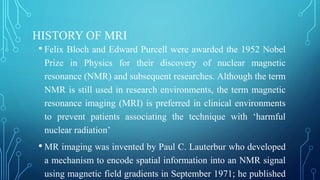 Mri | PPTX | Medical Tests | Medical Health