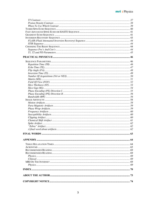 Mri physics-uk | PDF