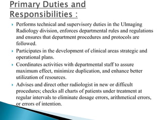 Mri technican job description tips | PPTX