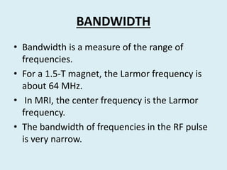 IMAGE RECONSTRUCTION IN MRI(7th chapter) | PPTX