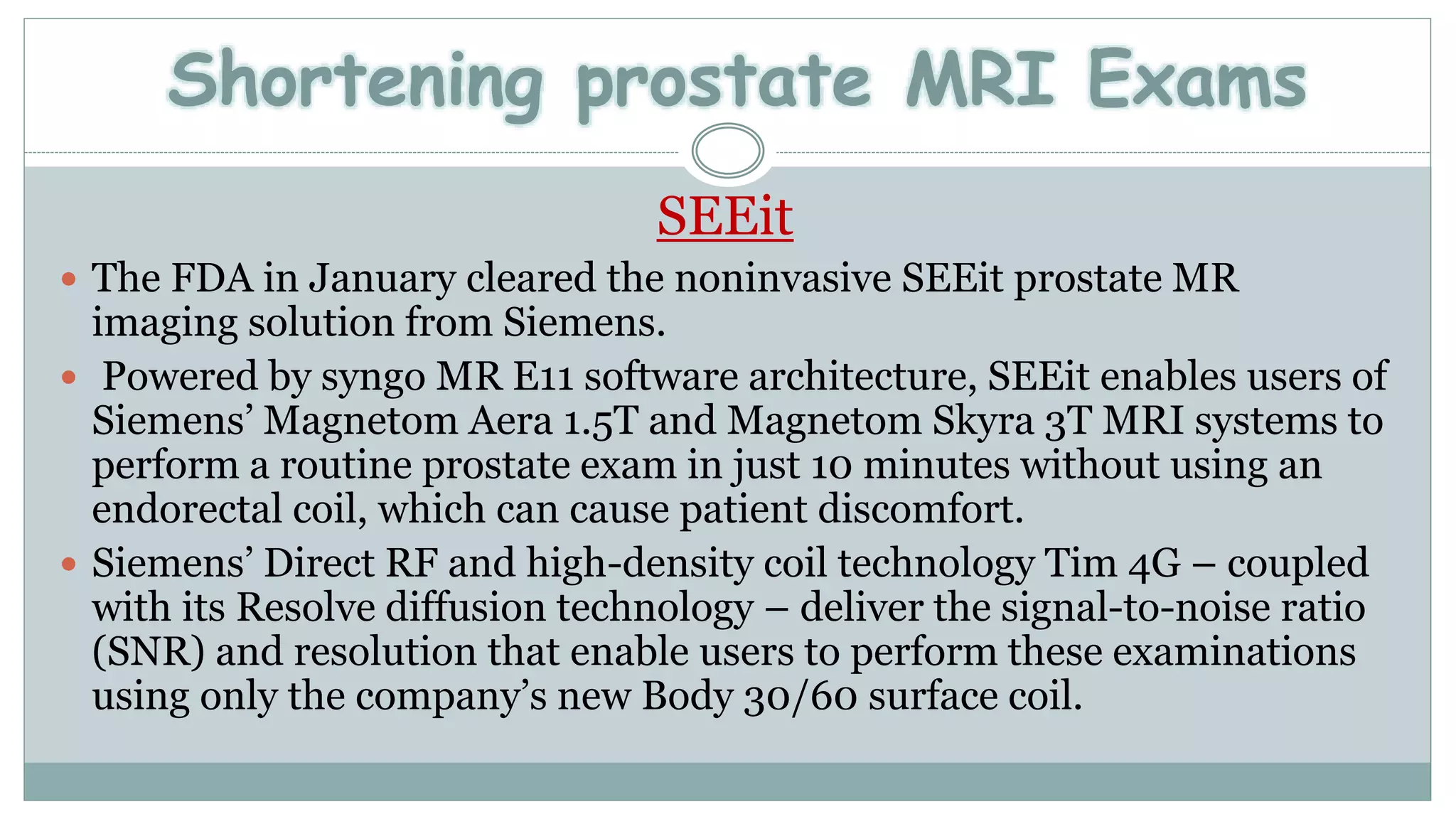 MRI advancement | PPTX