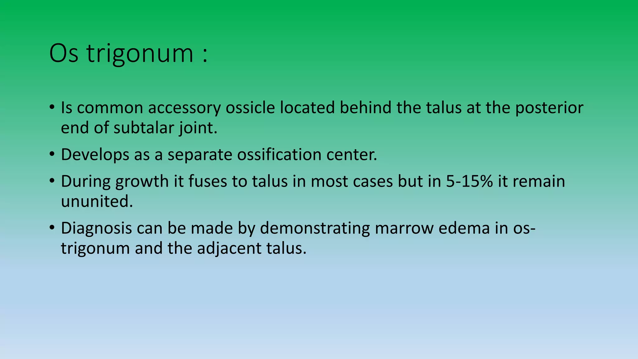 Mri anatomy of ankle radiology ppt pk | PPTX