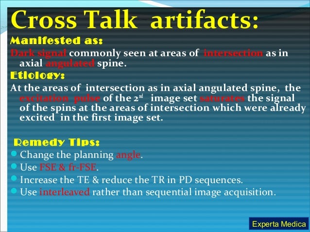 Mri artifacts gamal mahdaly