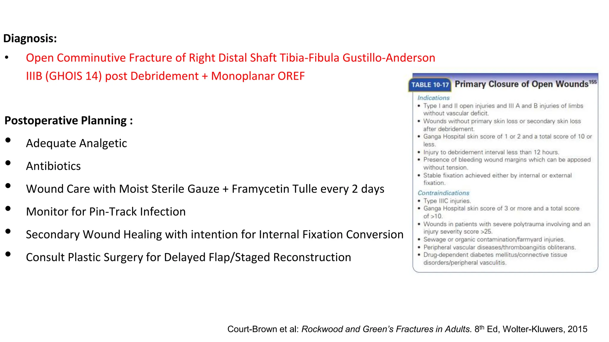 MR IAZ open fracture comminutive fracture of left distal tibia.pptx