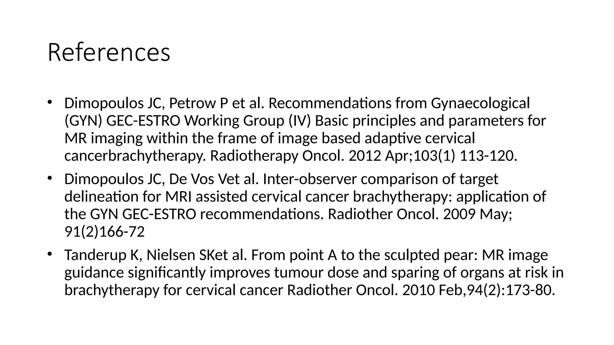 MRI based ICBT in cervical cancer patients | PPTX
