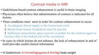 MRI PROCEDURE OF BRAIN | PPTX