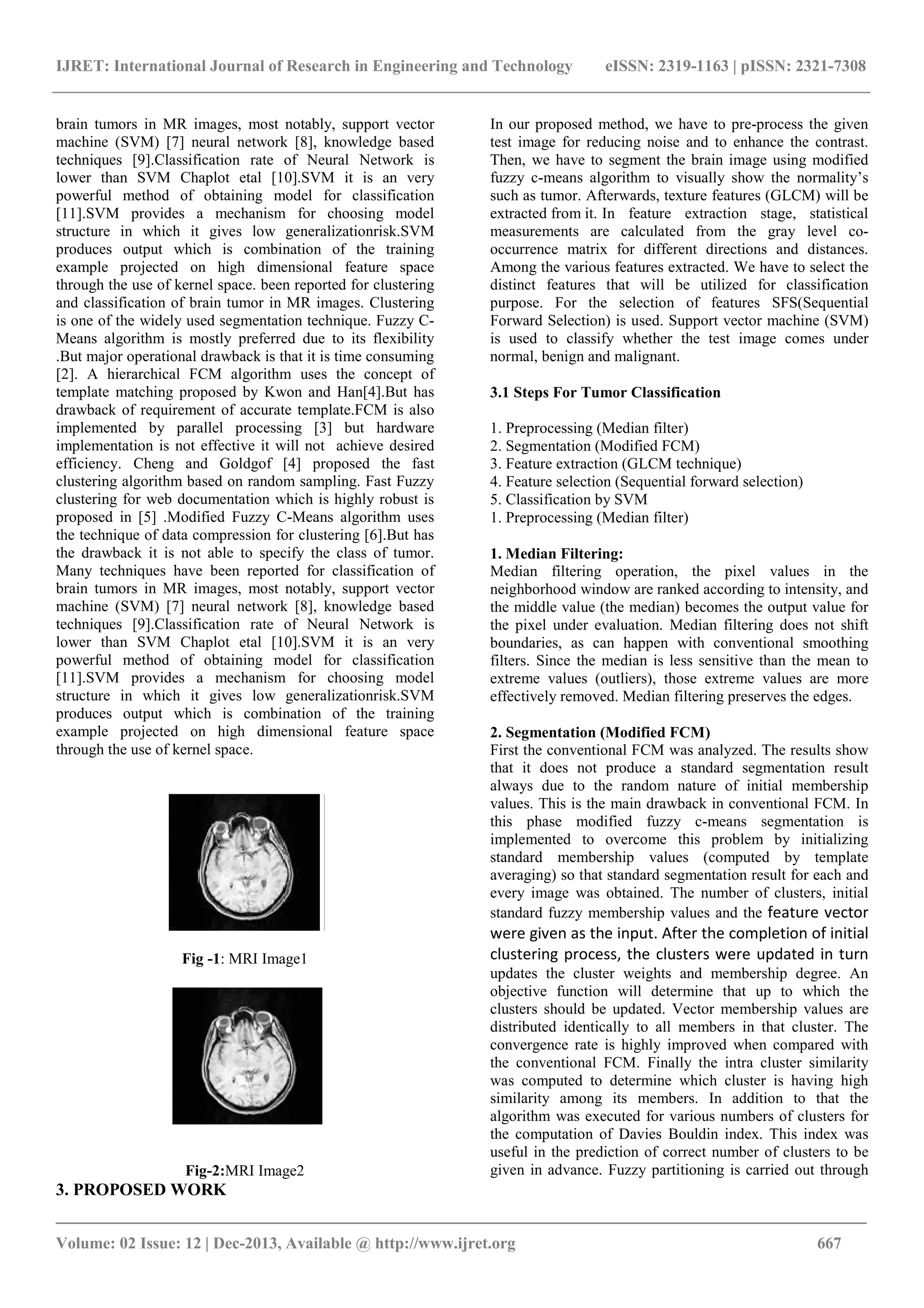 Mri brain image segmentatin and classification by | PDF