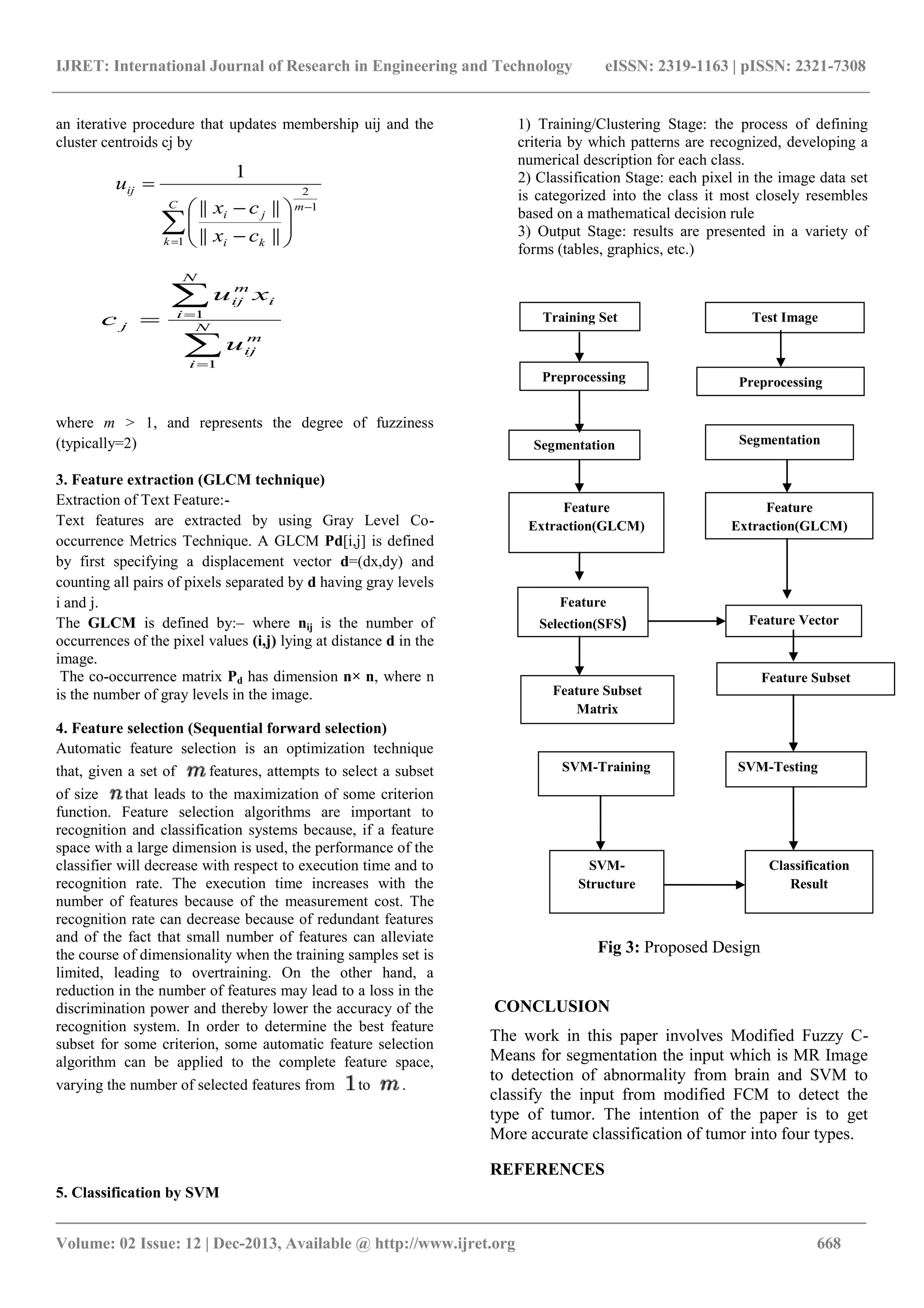 Mri brain image segmentatin and classification by modified fcm &svm akorithm | PDF | Medical ...