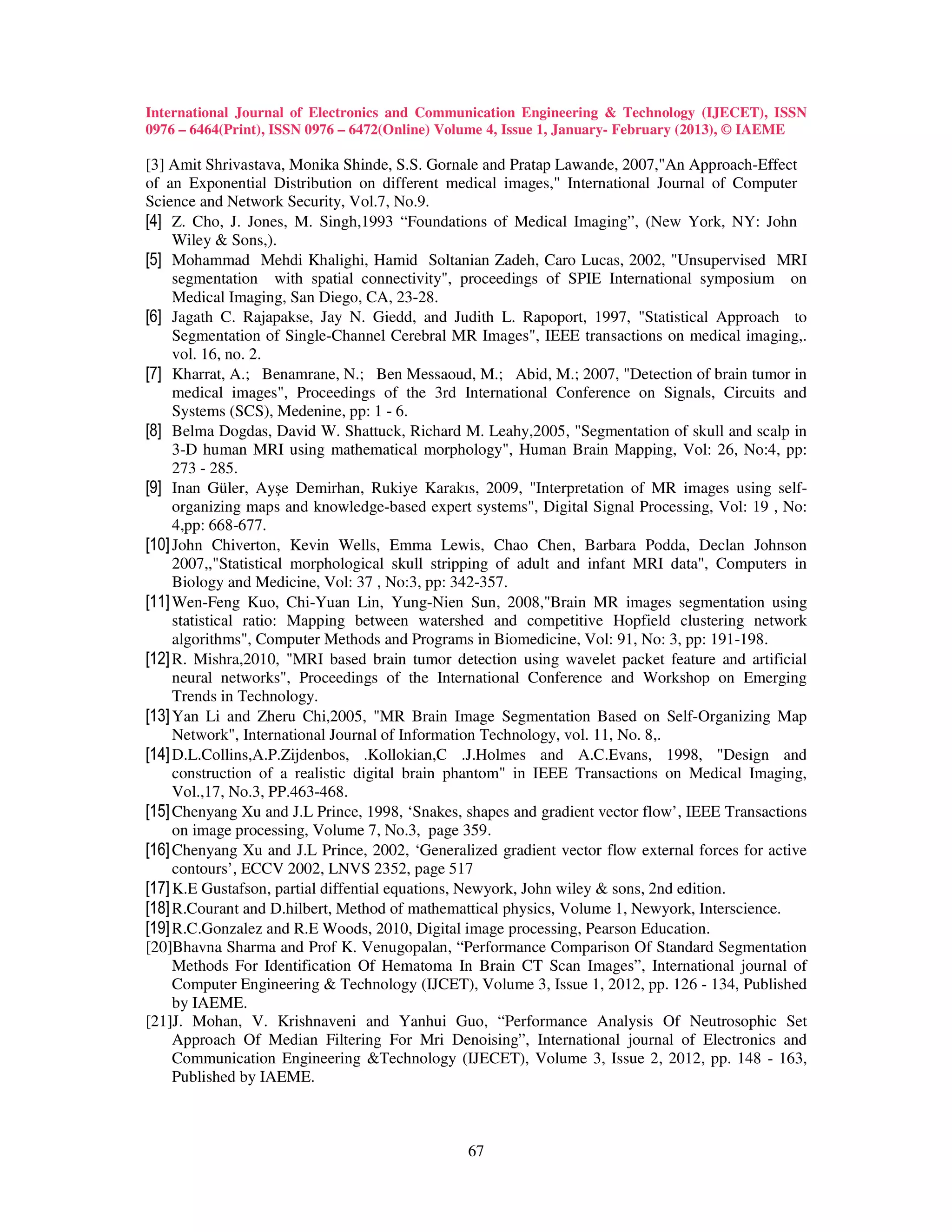 Mri brain tumour detection by histogram and segmentation by modified ...