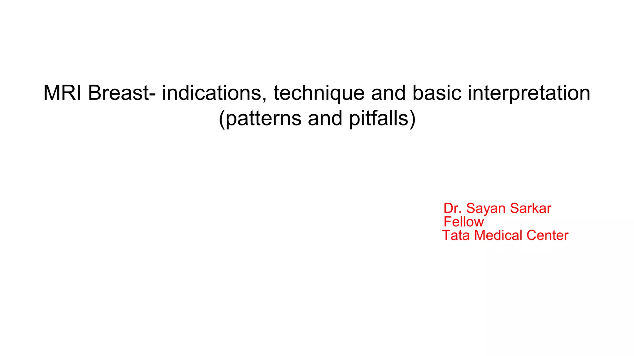 Mri breast (2) | PPTX