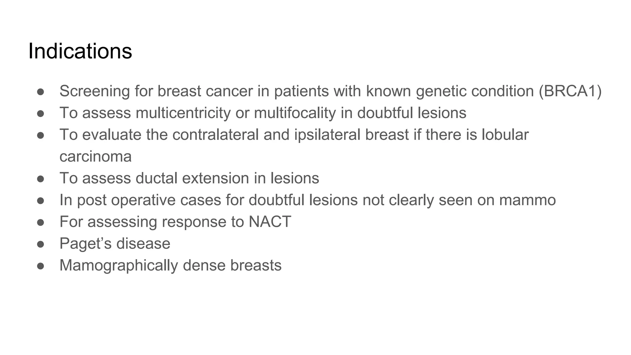 Mri breast (2) | PPTX