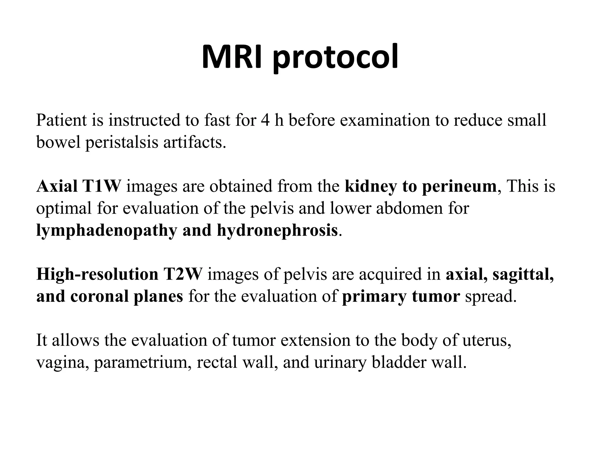 MRI carcinoma Uterus and Cervix | PPTX