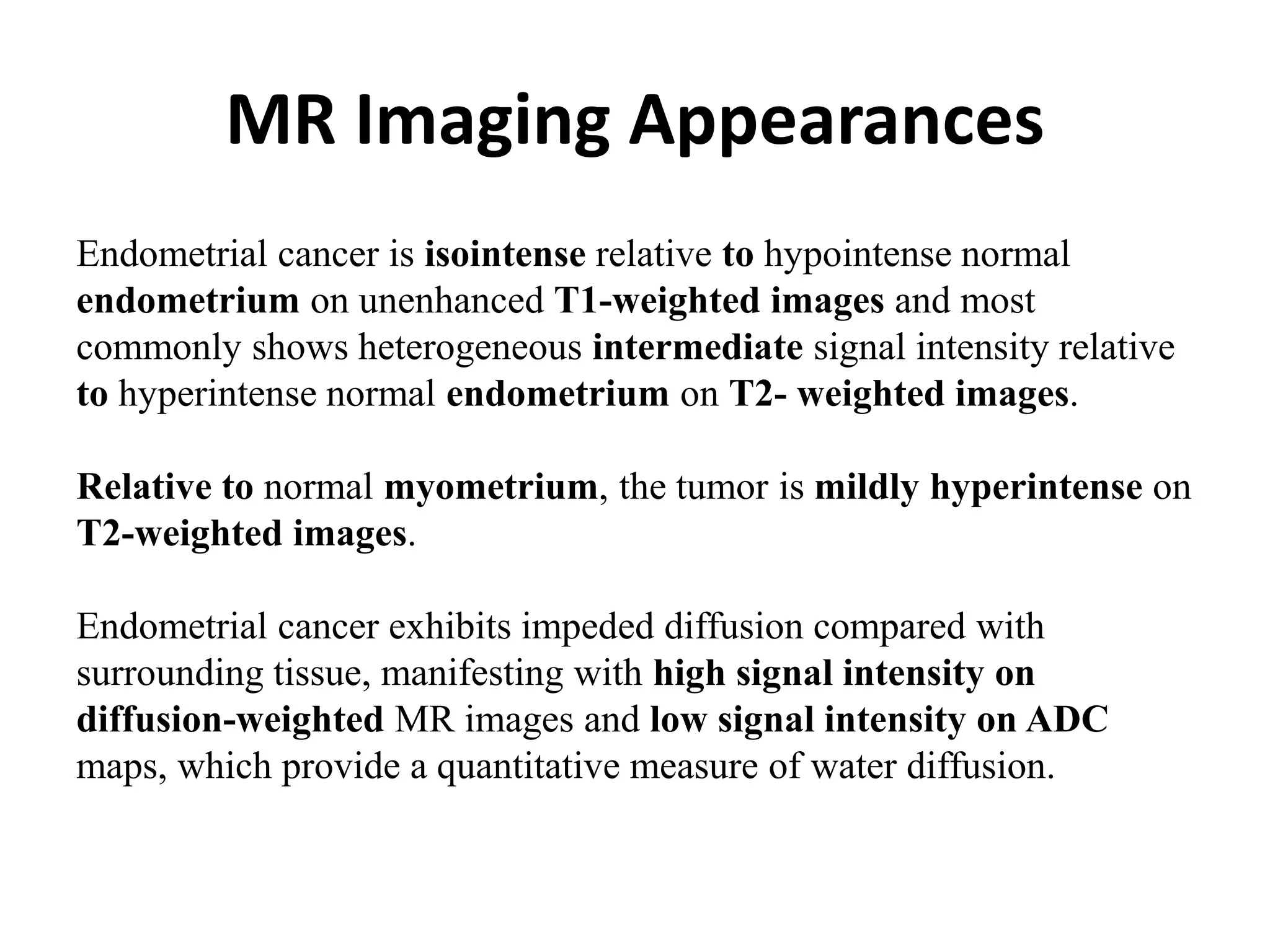 MRI carcinoma Uterus and Cervix | PPTX