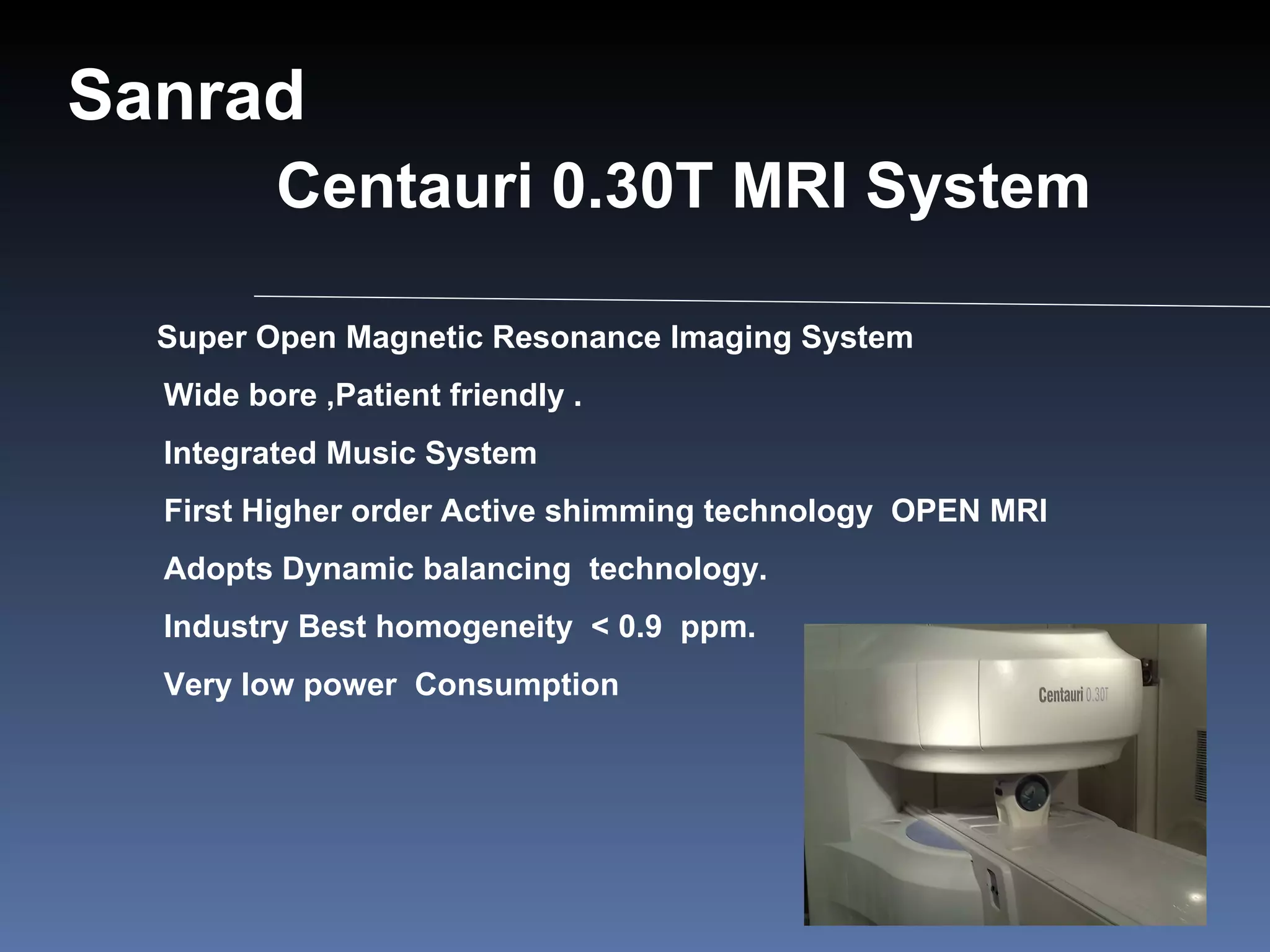 MRI Centauri 3000 | PPT