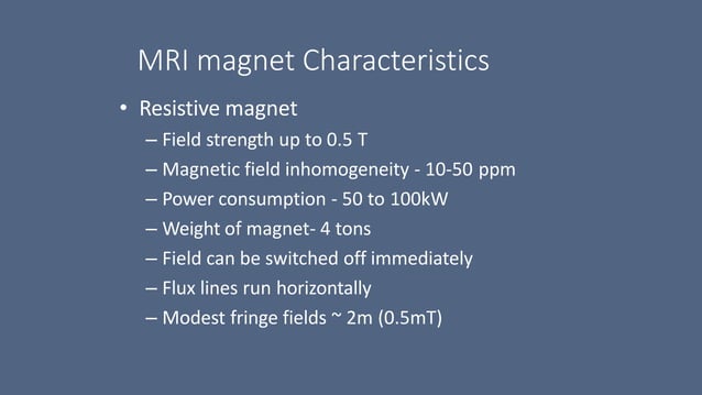 MRI Coil and Gradient power-point slide pk | PPTX | Physics | Science