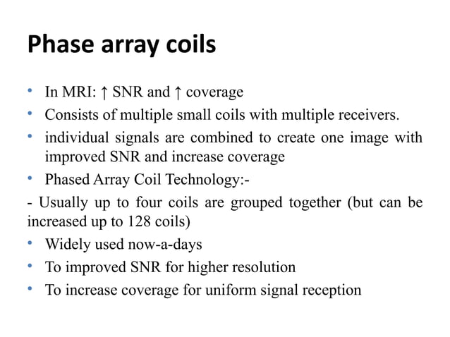 Magnetic Resonance imaging COILS(MRI).pptx | Physics | Science