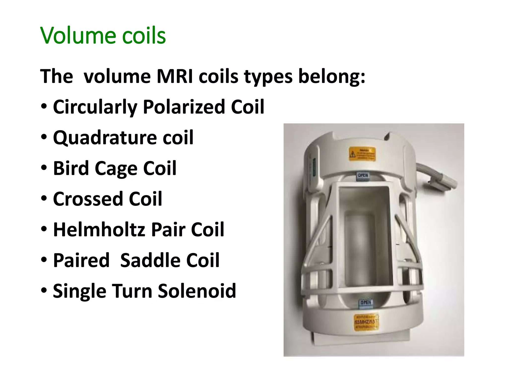 Mri coils | PPTX