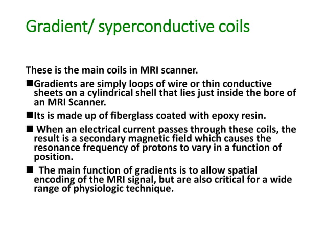 Mri coils | PPTX | Science