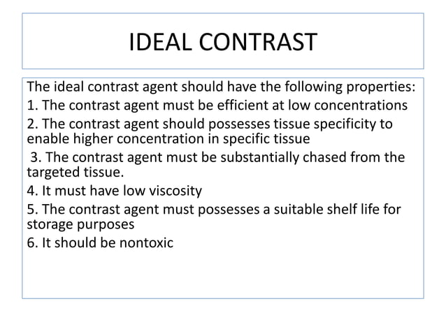 MRI CONTRAST AGENT.pdf | Medical Tests | Medical Health