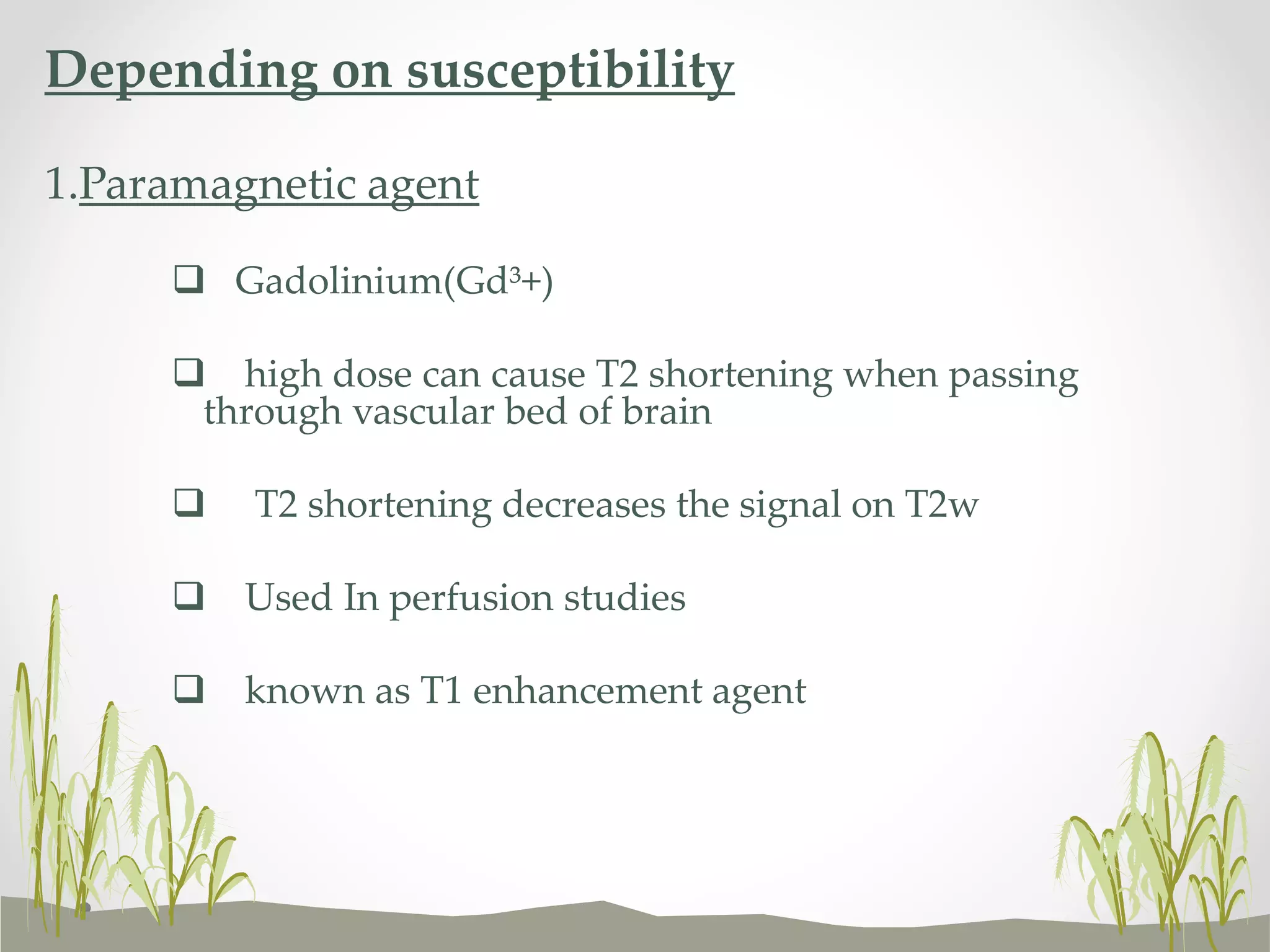 Mri contrasts ppt | PPTX