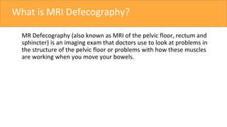 MRI Defecography | PDF