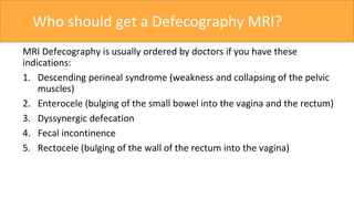 MRI Defecography | PDF
