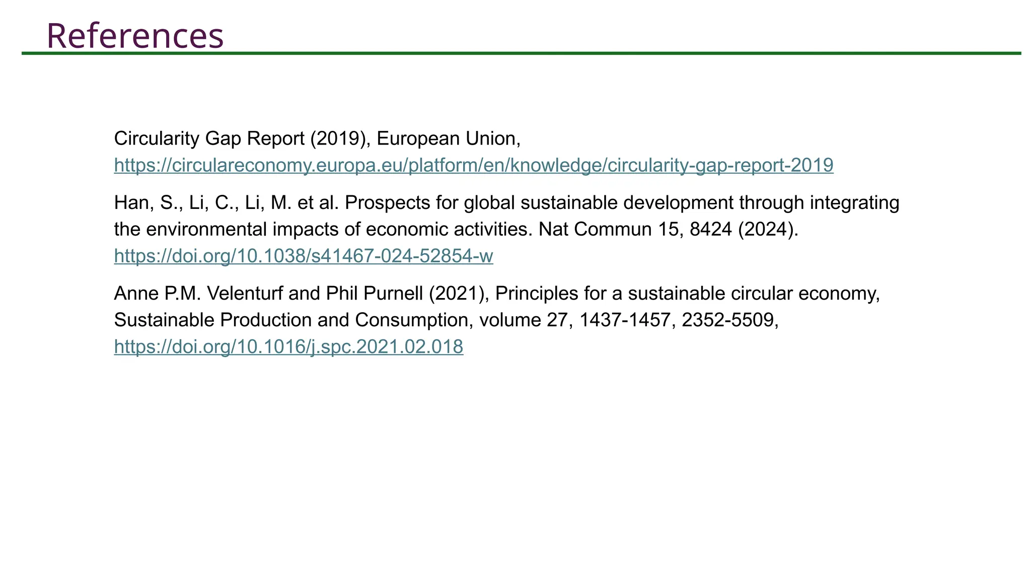 Circular Economy and Sustainable development | PPTX