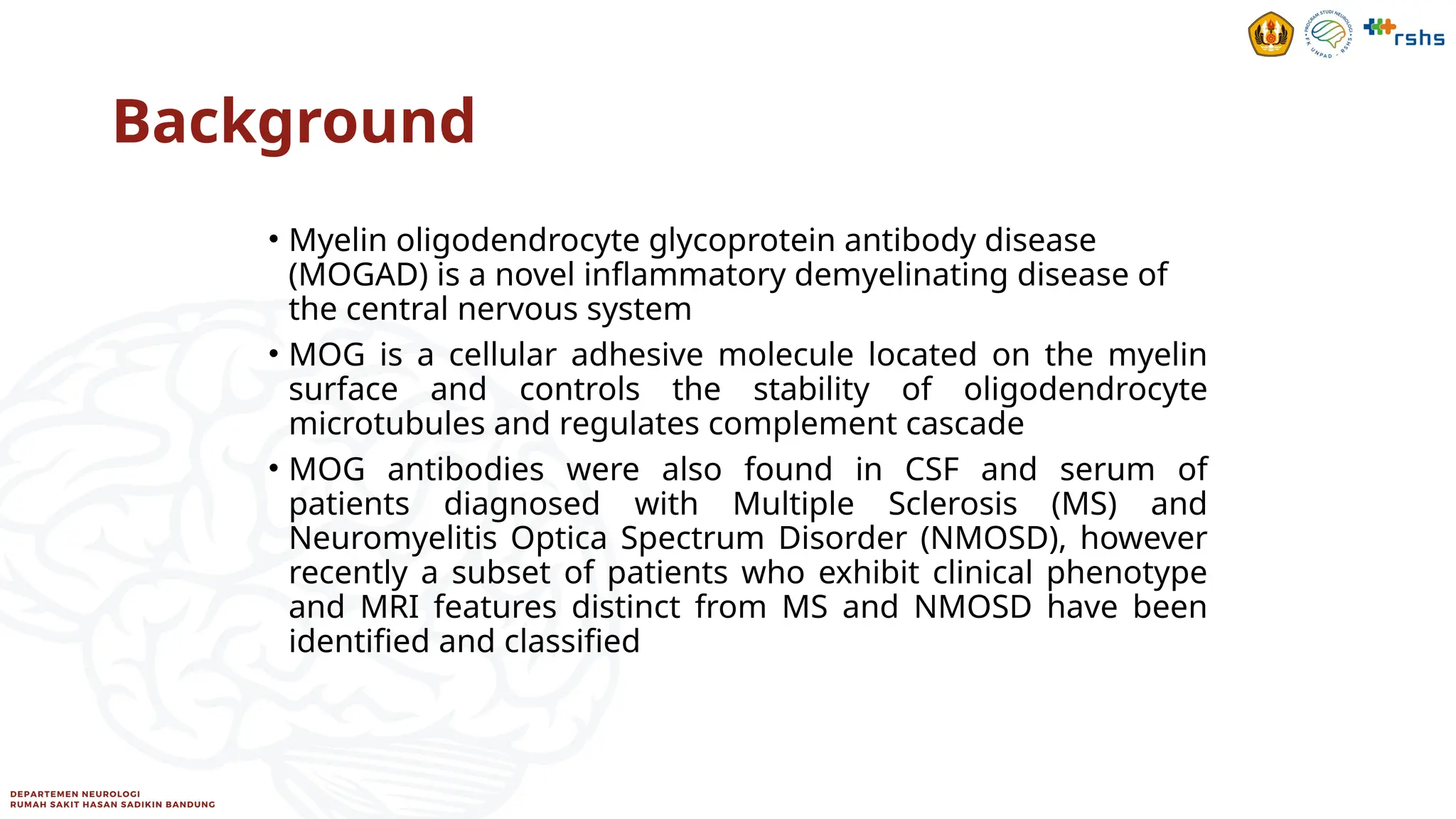MRI Features of Myelin Oligodendrocyte Glycoprotein Antibody Disease.pptx
