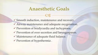 non operating room anaesthesia -TIVA for MRI | PPTX
