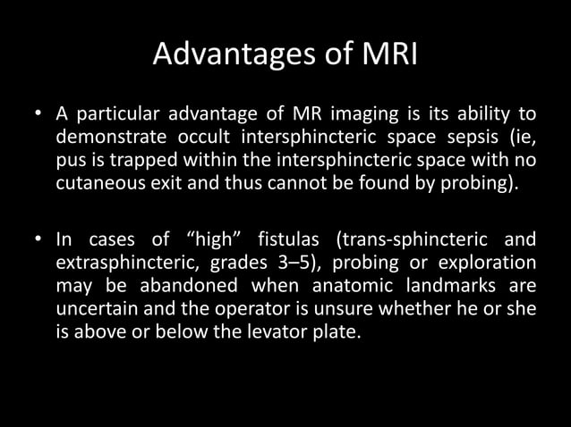 MRI fistulogram | PDF