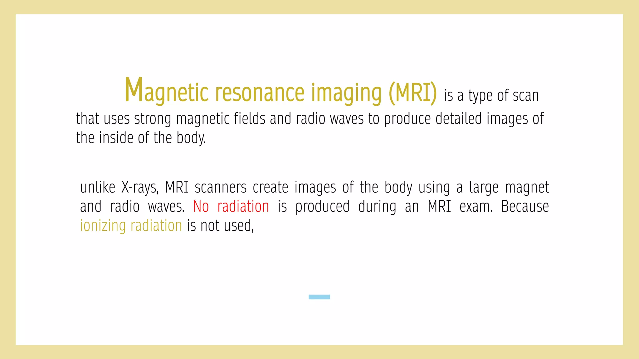 MRI for Physiotherapy | PDF
