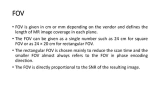 MRI IMAGE QUALITY and Factors affecting it by T.R.B. | PPTX