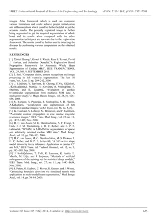 Mri image registration based segmentation framework for whole heart | PDF