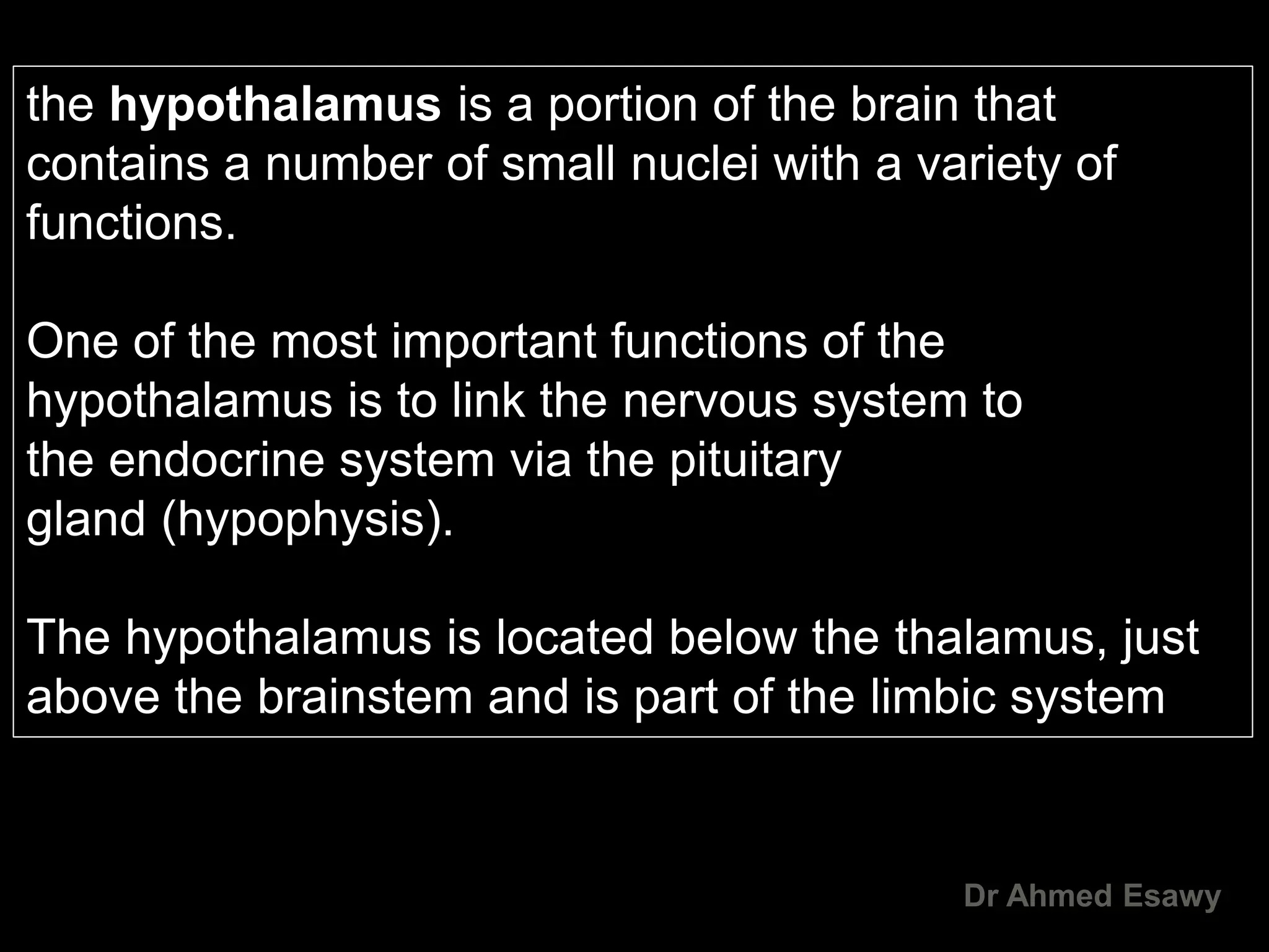 MRI imaging hypothalamus Dr Ahmed Esawy | PDF