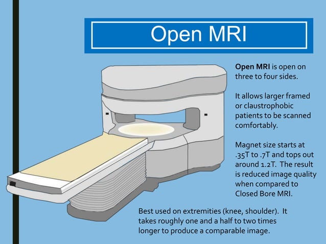MRI Differences: Closed Bore, Open MRI & Wide Bore | PPTX