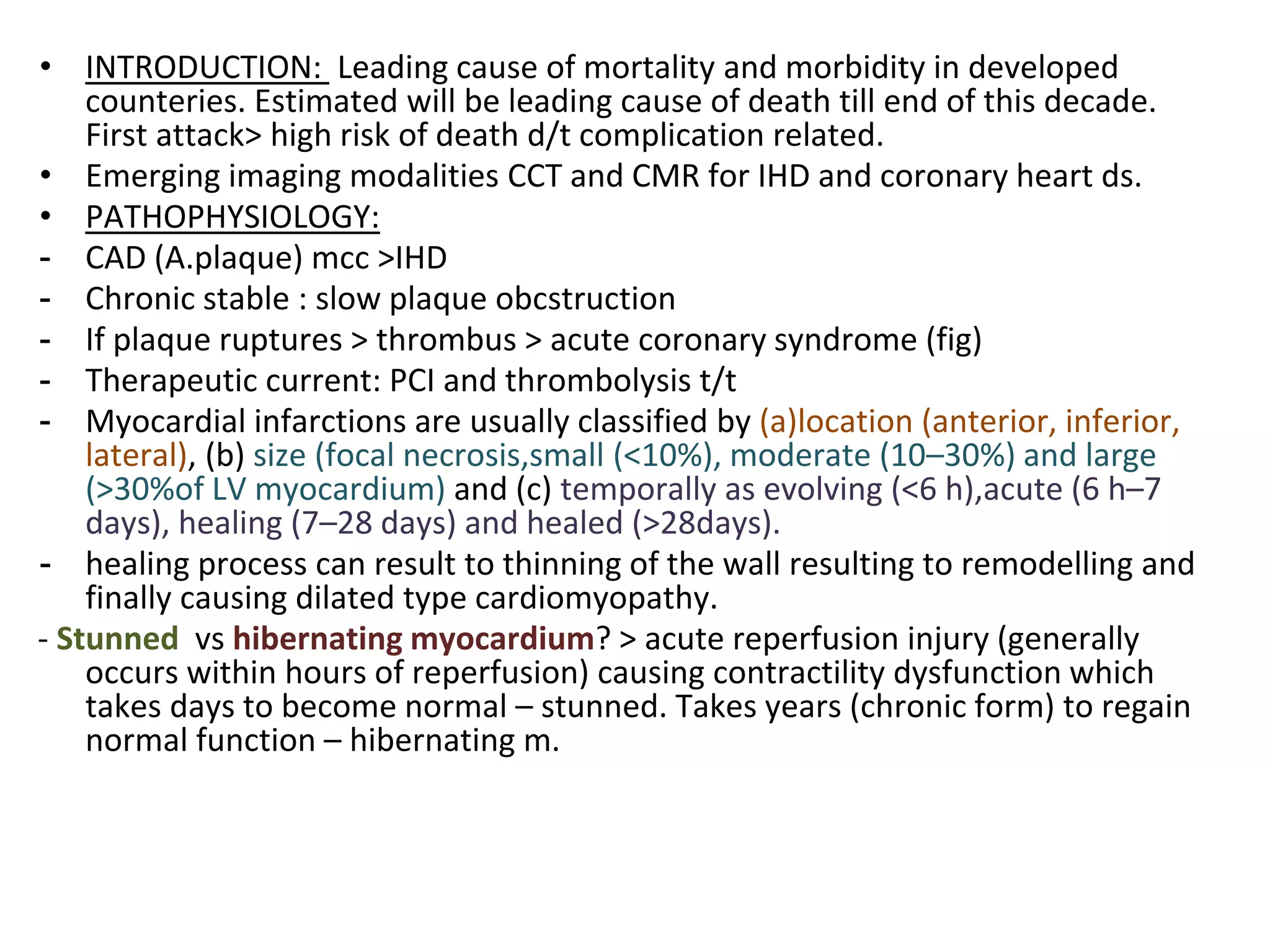 CARDIAC MRI IN ISCHEMIC HEART DISEASES | PPTX