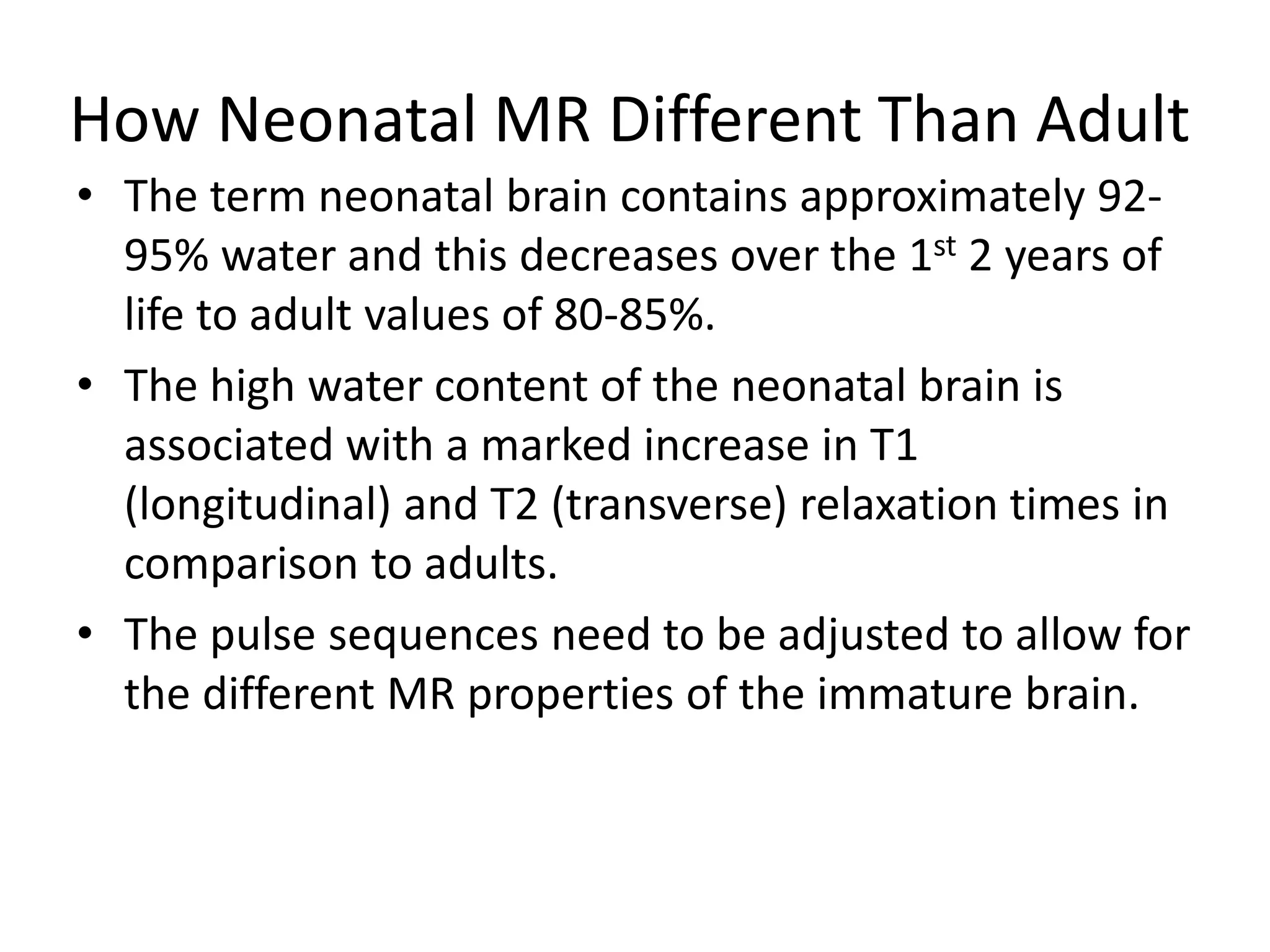 Neonatal MRI Brain | PPTX
