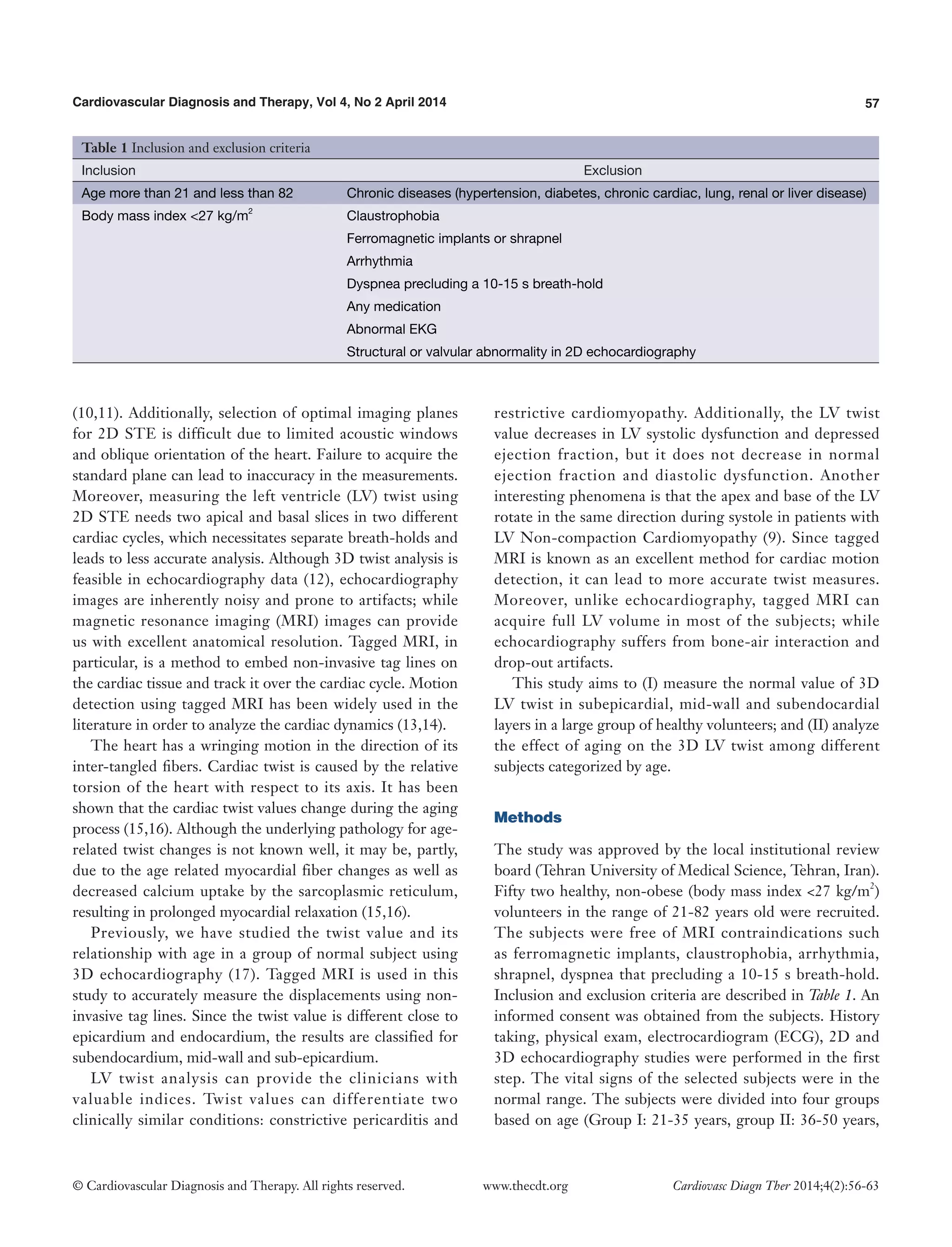 Assessment of subendocardial vs. subepicardial left ventricular twist ...