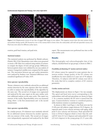Assessment of subendocardial vs. subepicardial left ventricular twist using tagged MRI images ...