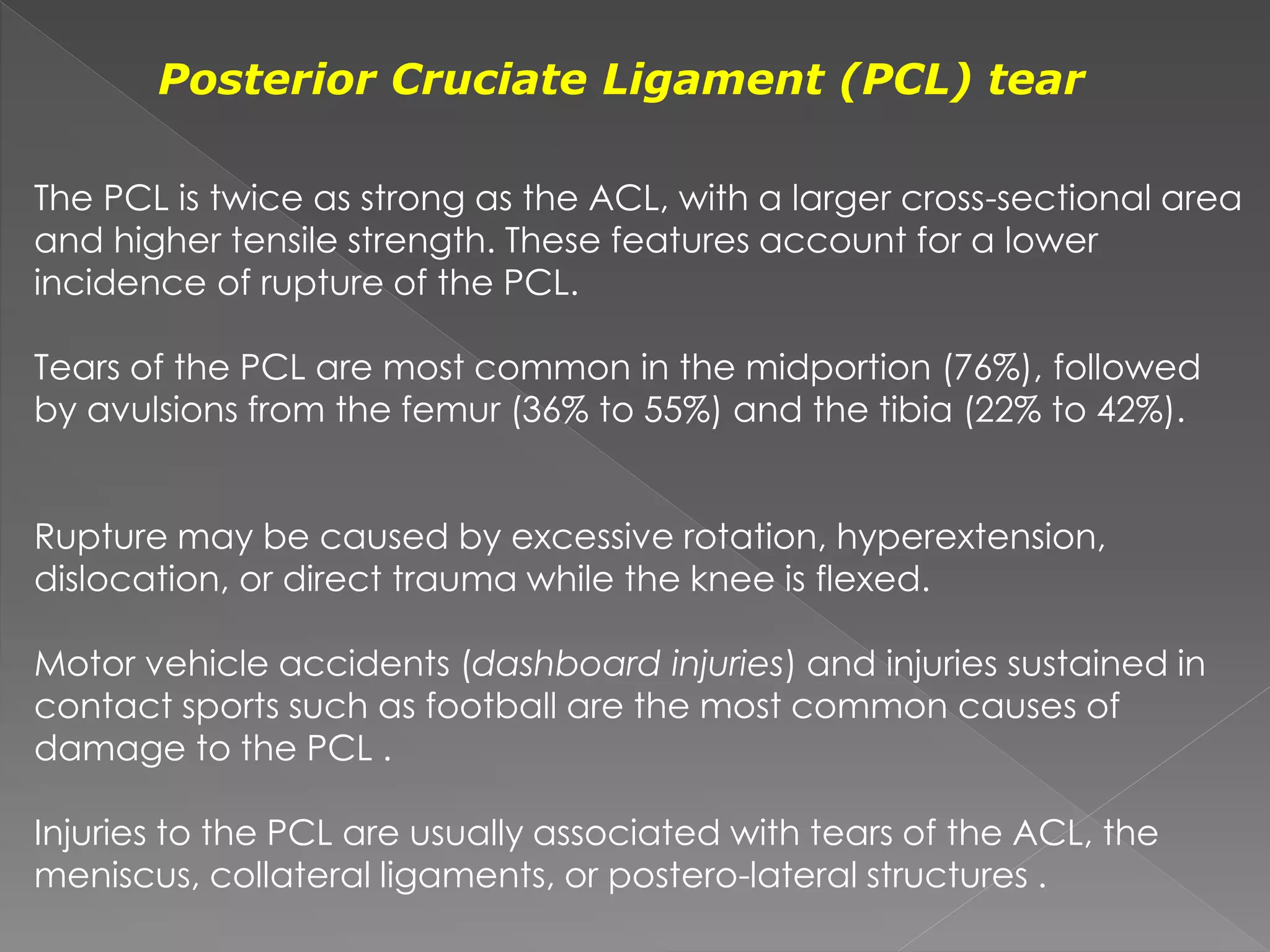 Mri knee trauma | PPTX
