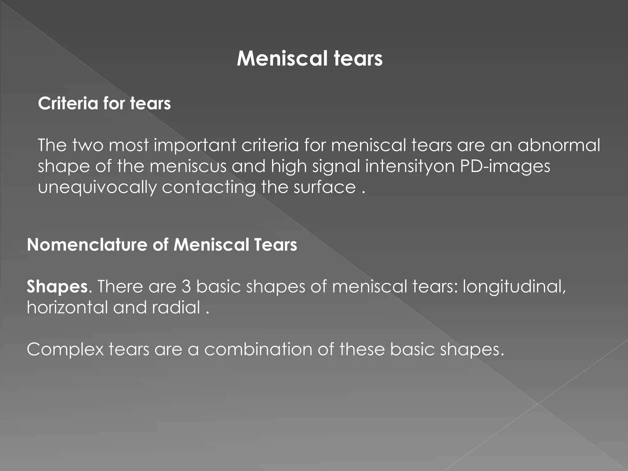 Mri knee trauma | PPTX