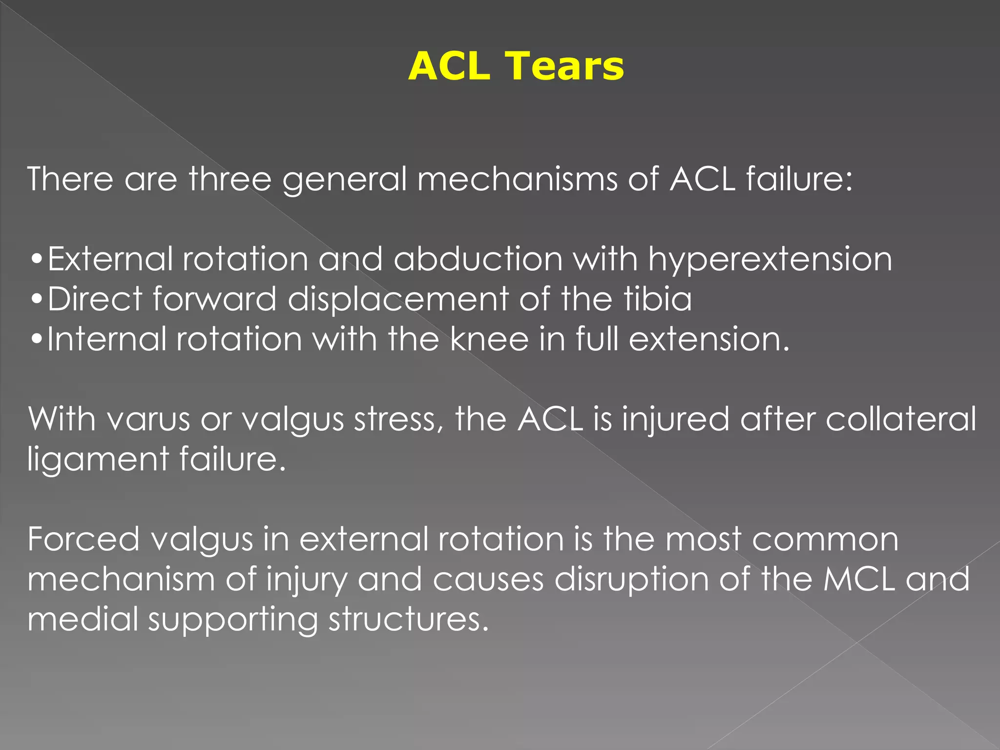 Mri knee trauma | PPTX