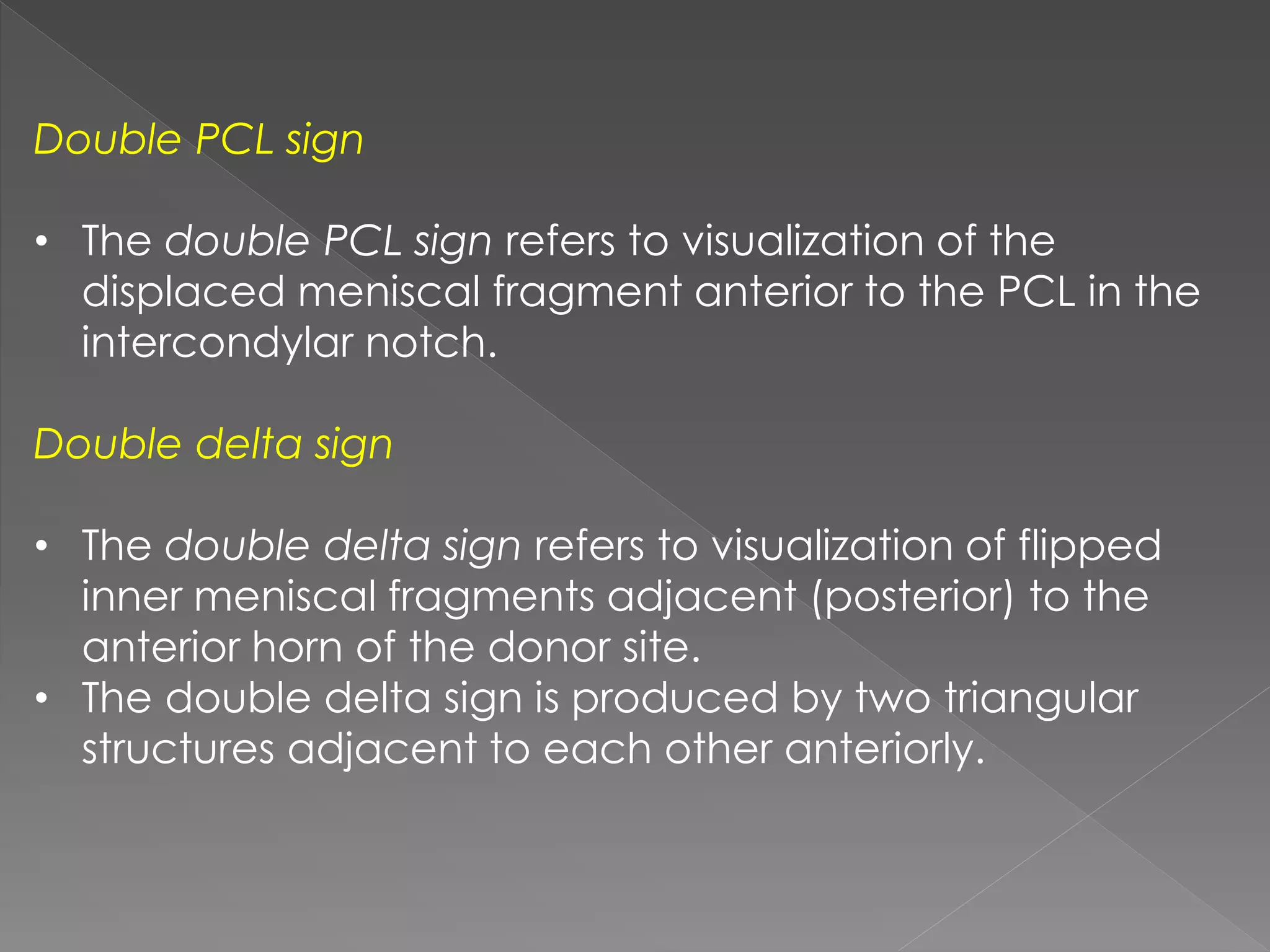 Mri knee trauma | PPTX