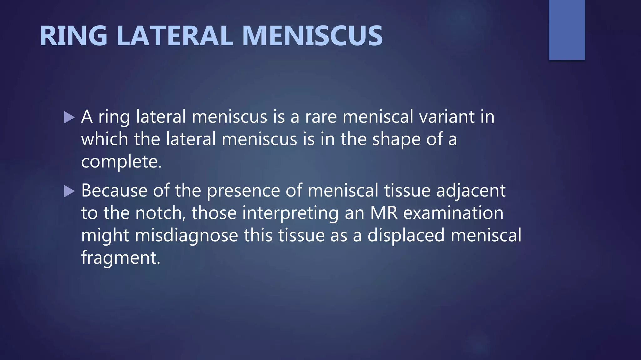 Mr imaging for diagnosis of meniscal tears | PPTX