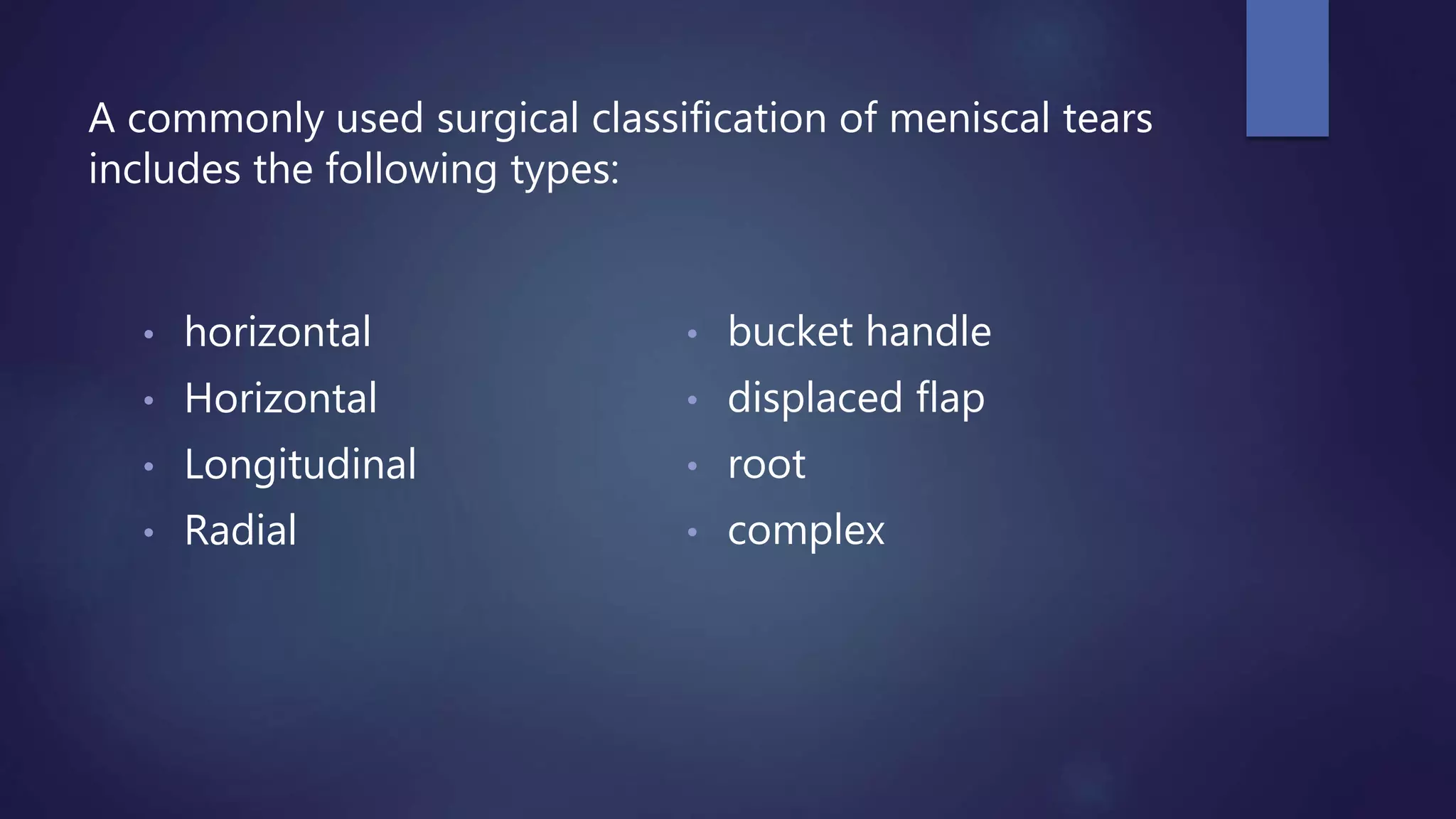Mr imaging for diagnosis of meniscal tears | PPTX