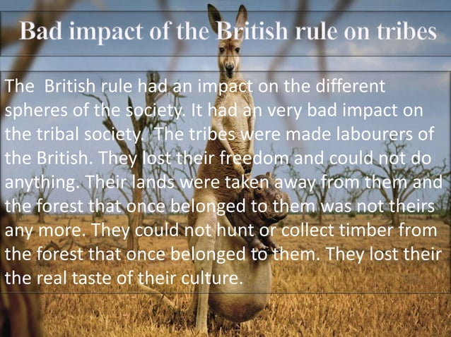 Colonialism and Tribal societies in India | PPTX