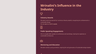 MrinaliniGhadiok indian journalist architect | PPTX